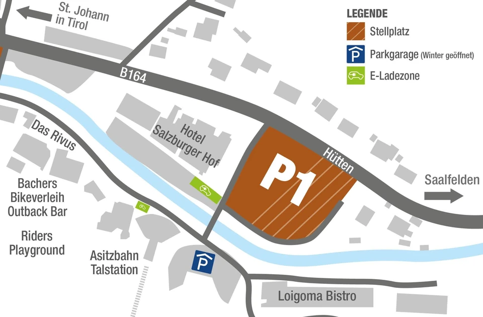 Stellplatz bei der Talstation Asitzbahn Leogang | Saalfelden Leogang